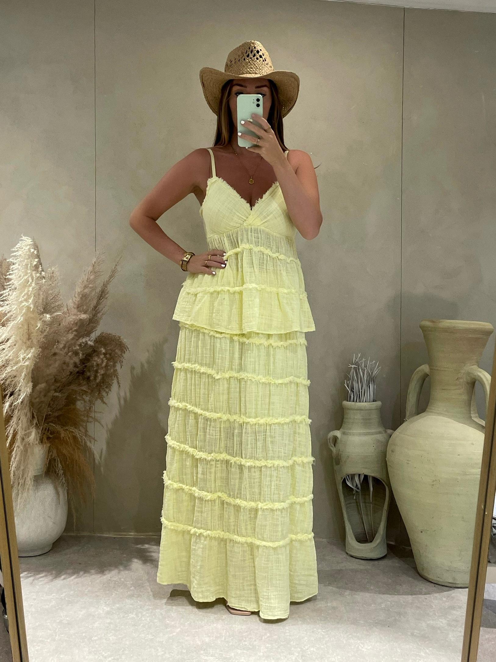 TRACY YELLOW MAXI SKIRT SET - store credit only – Empowa Clothing